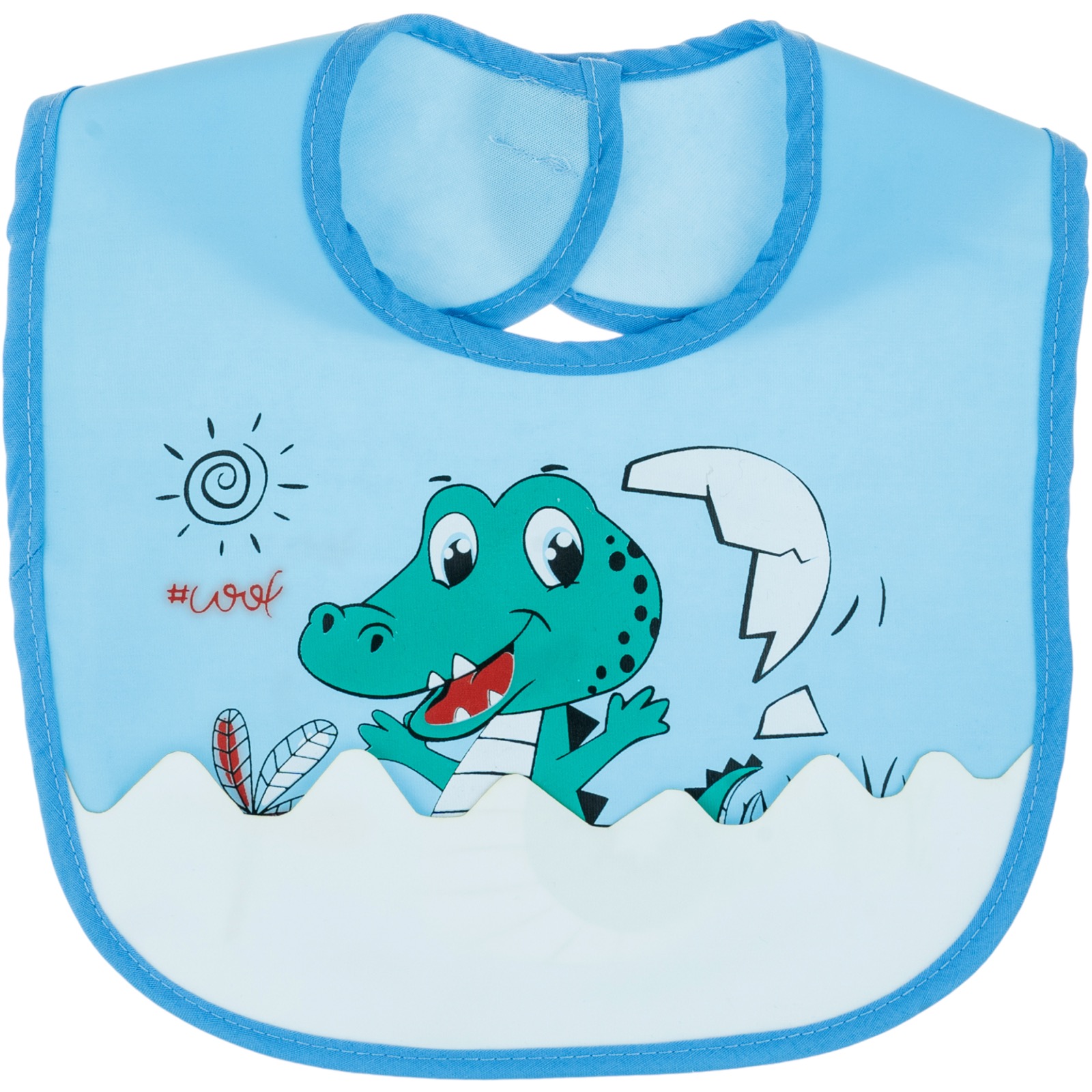 Baby Tone αδιάβροχη σαλιάρα φαγητού «Baby Crocodile» - Elioli.gr